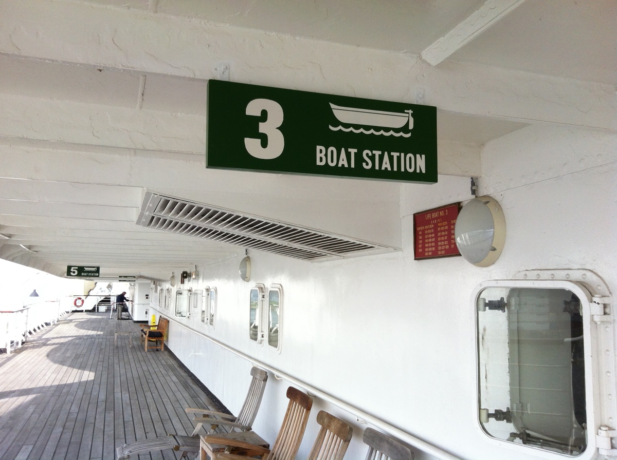 Boatstation signs | Friends of steamship Rotterdam
